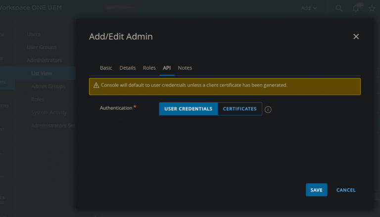 Working with the VMWare Workspace One API in PowerShell – Shadministration